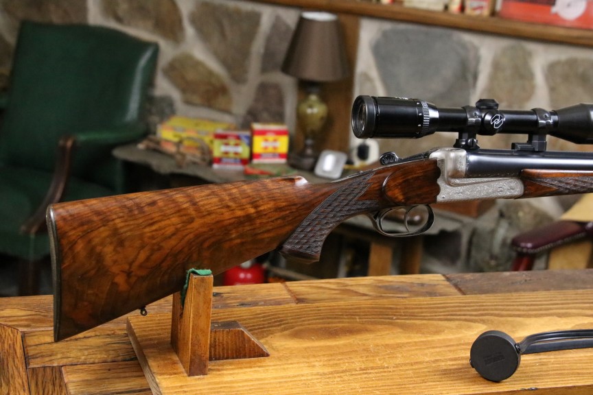 Ludwig Borovnik Ferlach Austria Double Rifle with Zeiss 7mm Rem Mag. at ...