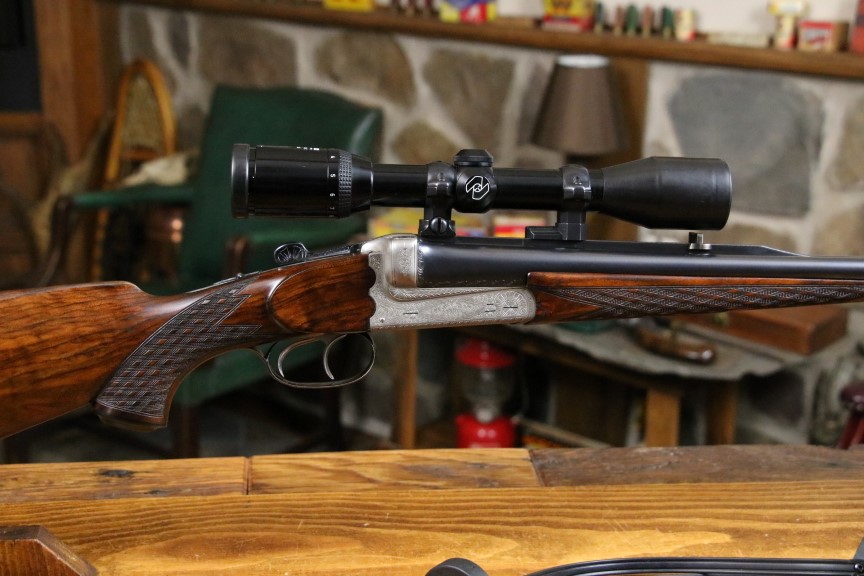 Ludwig Borovnik Ferlach Austria Double Rifle with Zeiss 7mm Rem Mag. at ...