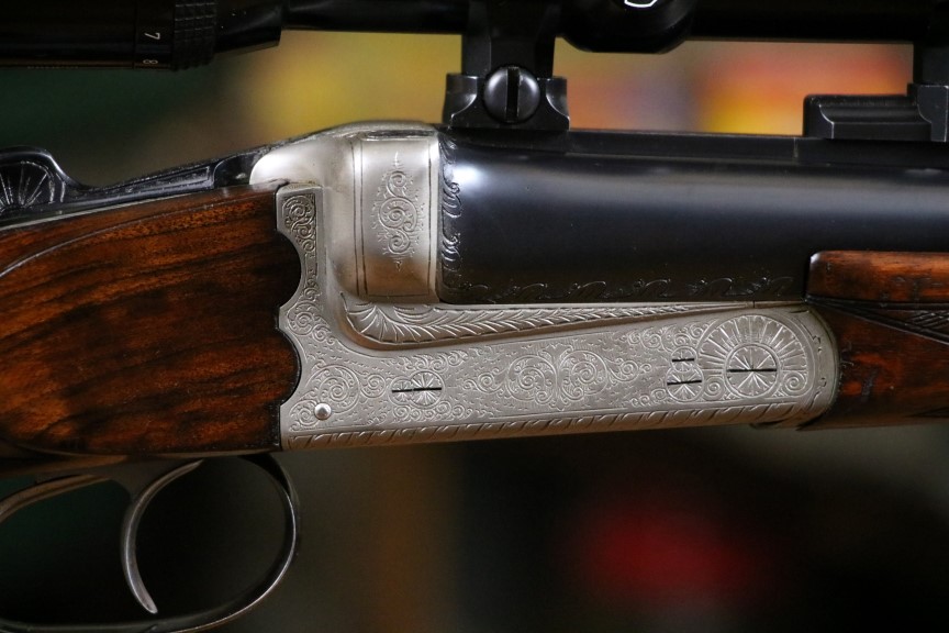 Ludwig Borovnik Ferlach Austria Double Rifle with Zeiss 7mm Rem Mag. at ...