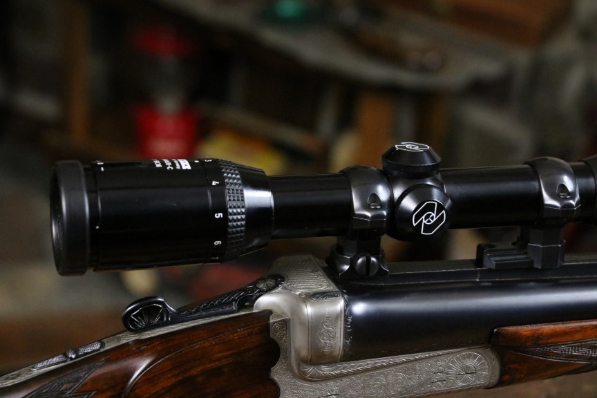 Ludwig Borovnik Ferlach Austria Double Rifle with Zeiss 7mm Rem Mag. at ...